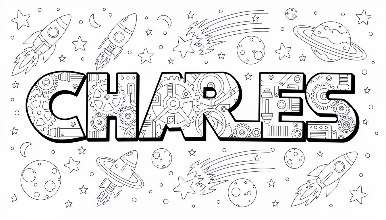 Charles Coloring Page | Free PDF Download | Colorazen