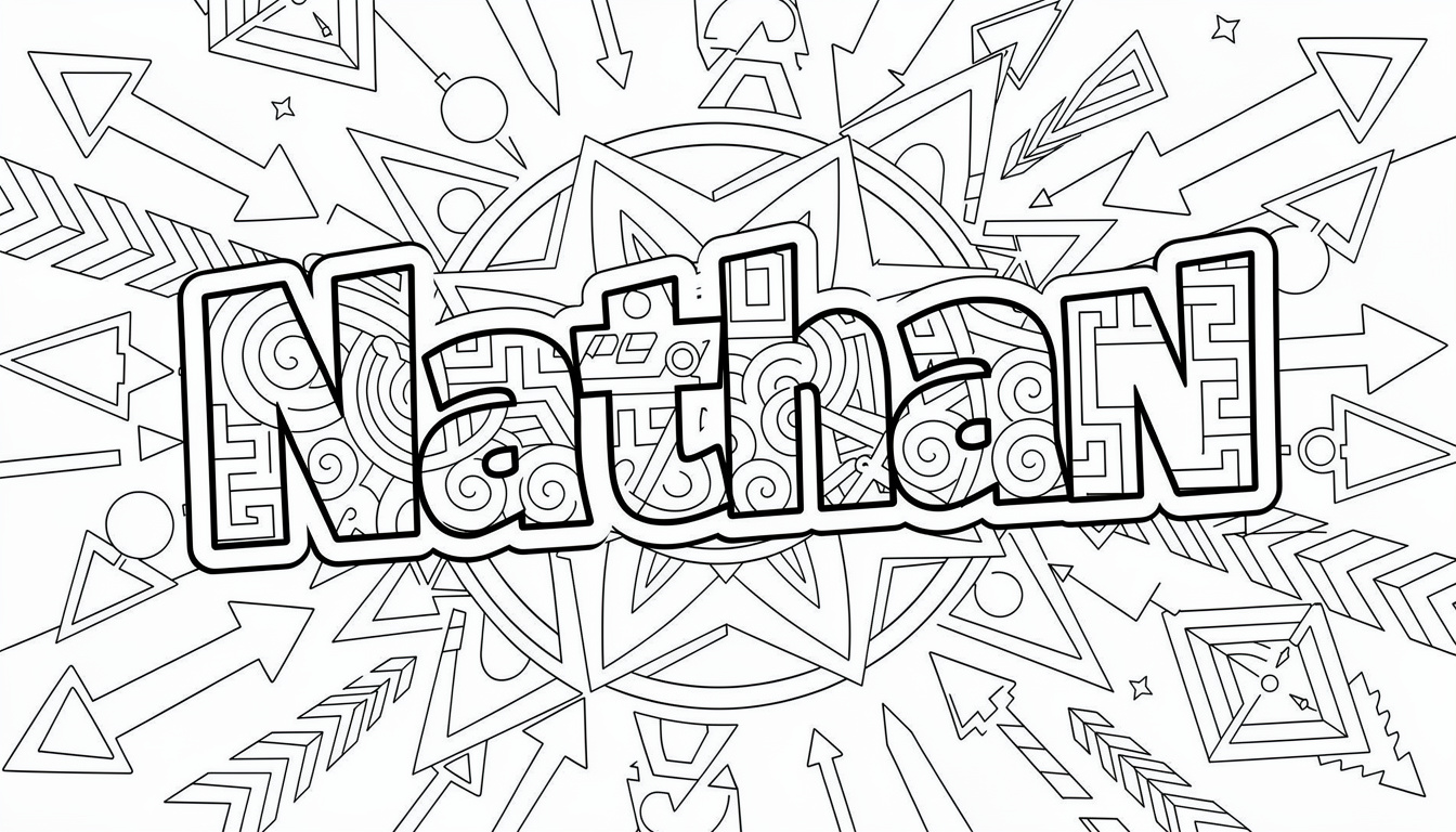 Nathan Coloring Page | Free PDF Download | Colorazen