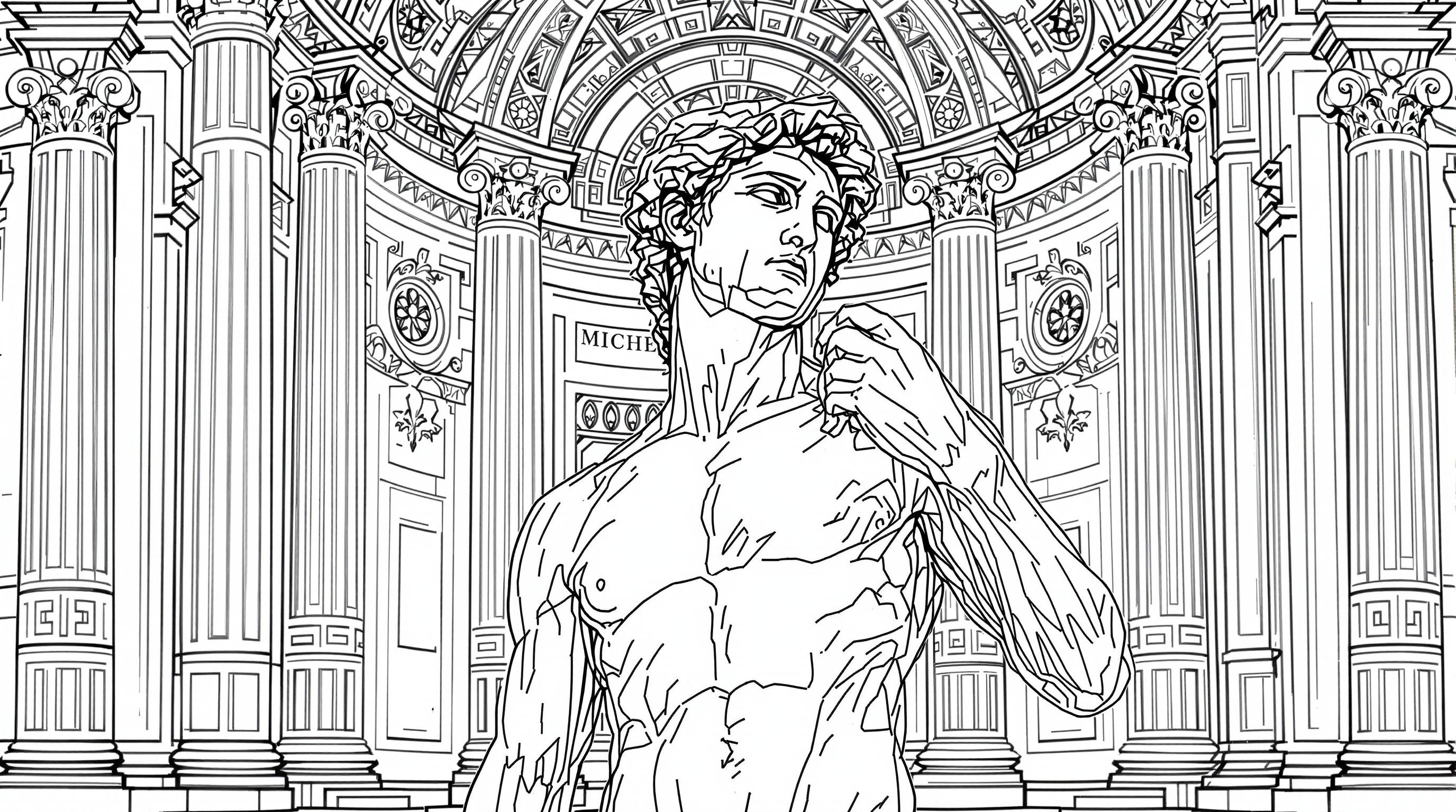 David Arquitectura Renacentista para Colorear | PDF Gratis | Colorazen