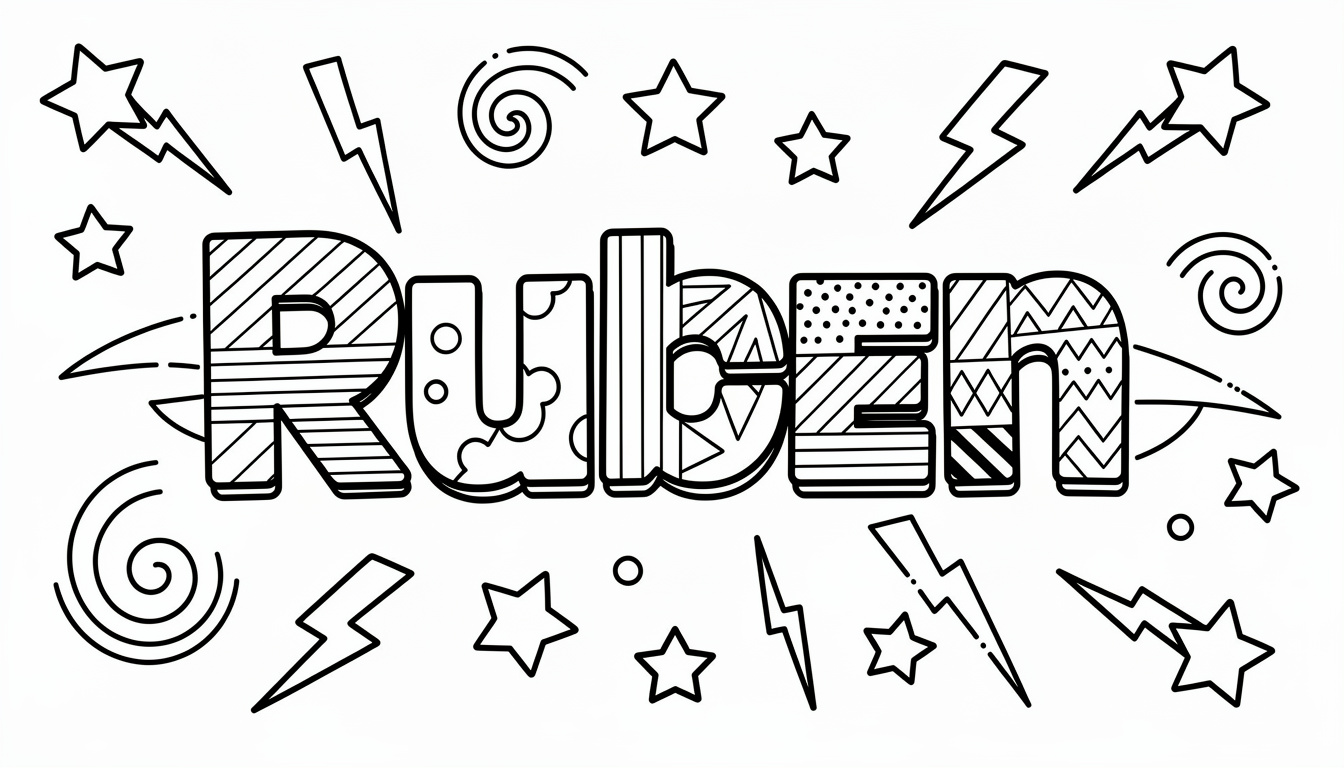 Ruben Coloring Page | Free PDF Download | Colorazen