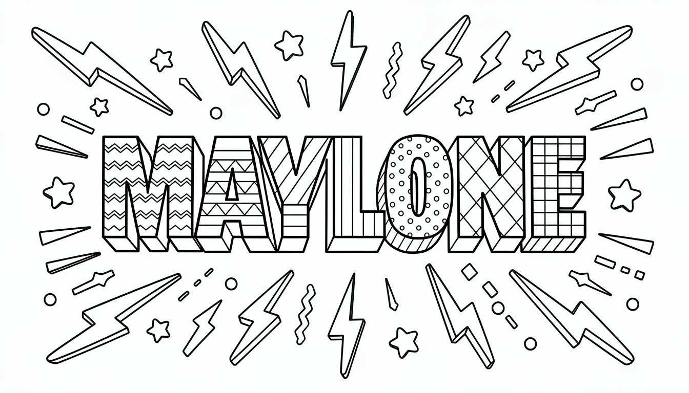 Maylone Ausmalbild | Gratis PDF Download | Colorazen