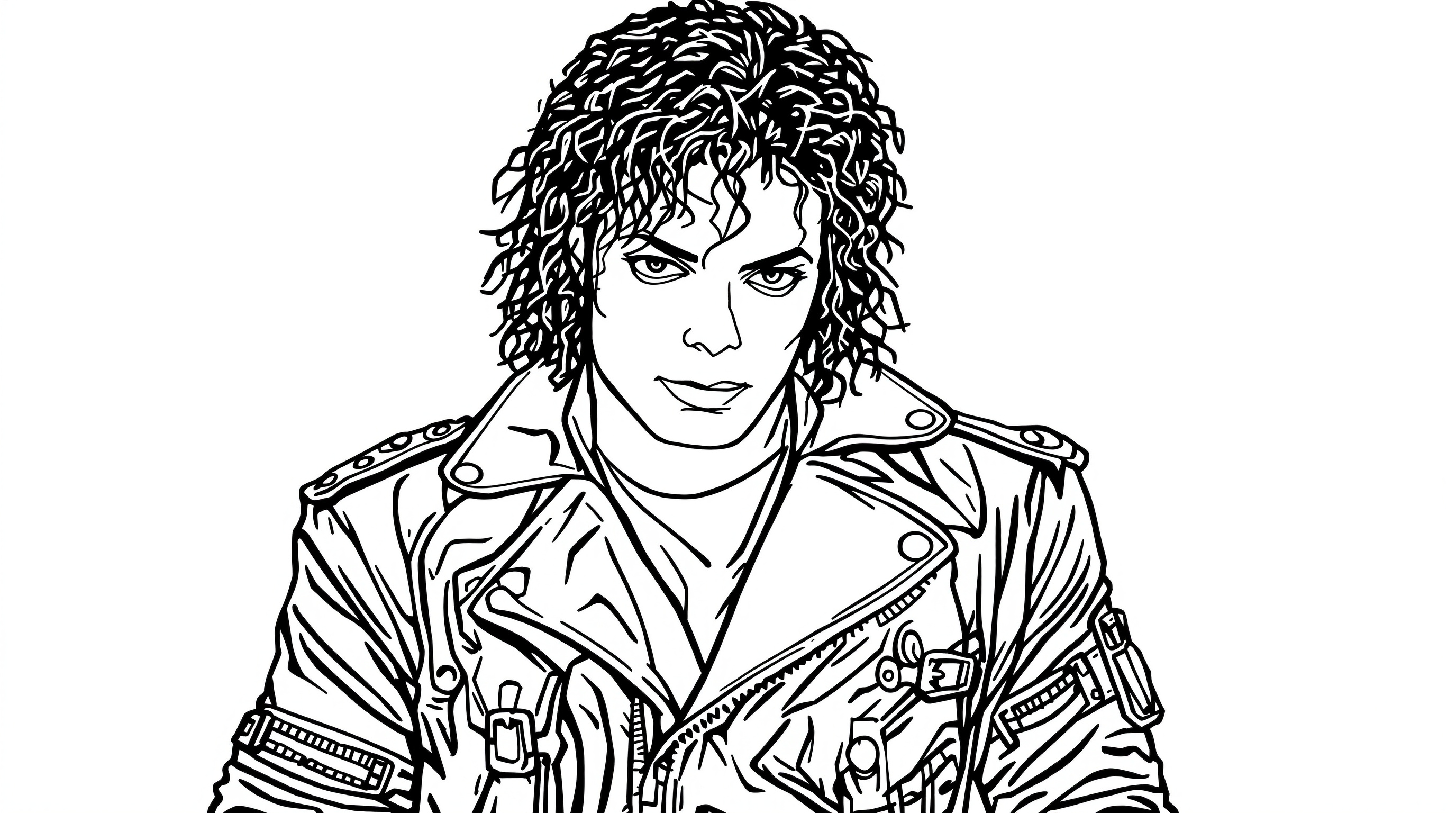 Michael Jackson Bad Album Färgläggning | Colorazen