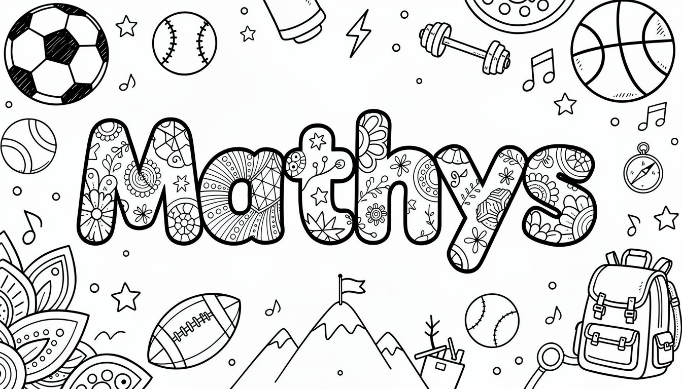 Colorir Mathys | Download PDF Grátis | Colorazen