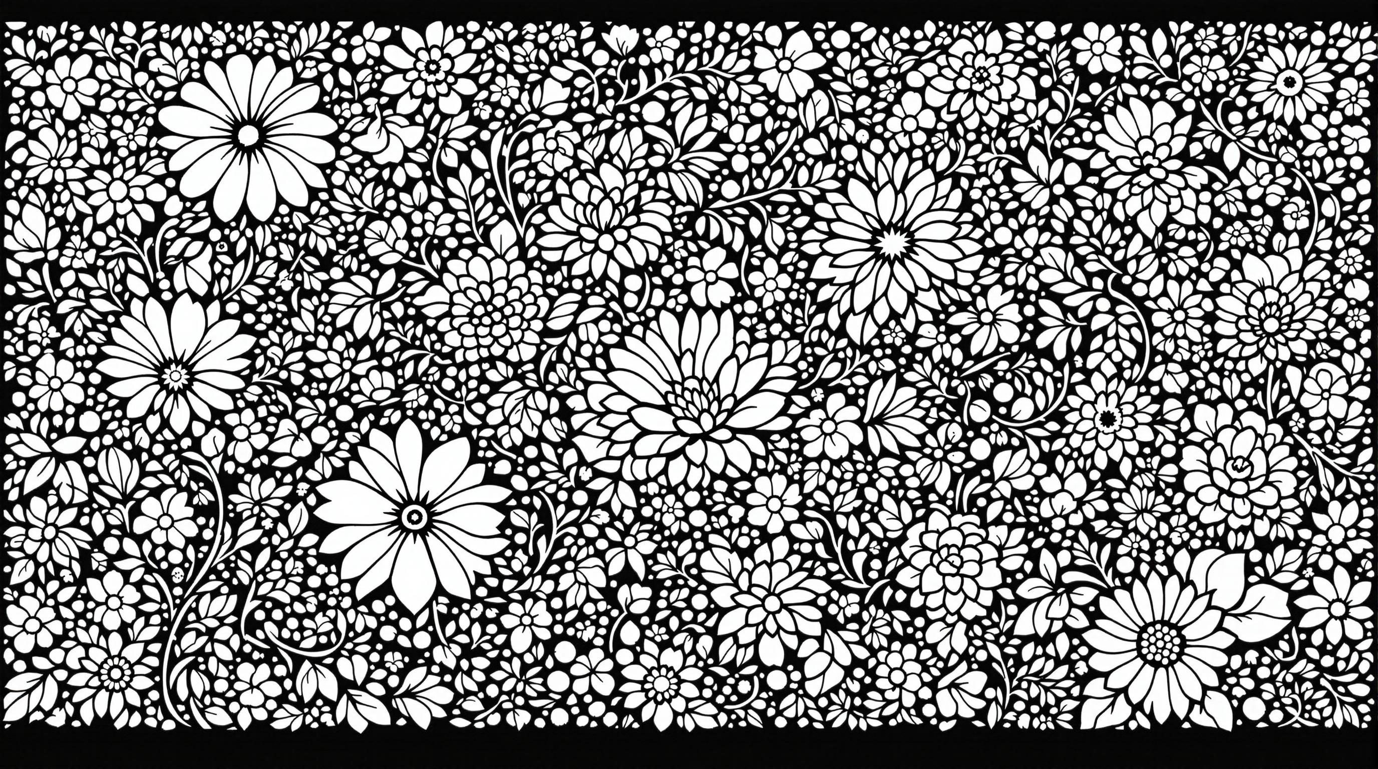 Floral Stained Glass Adult Coloring Page | Intricate Design Pattern ...