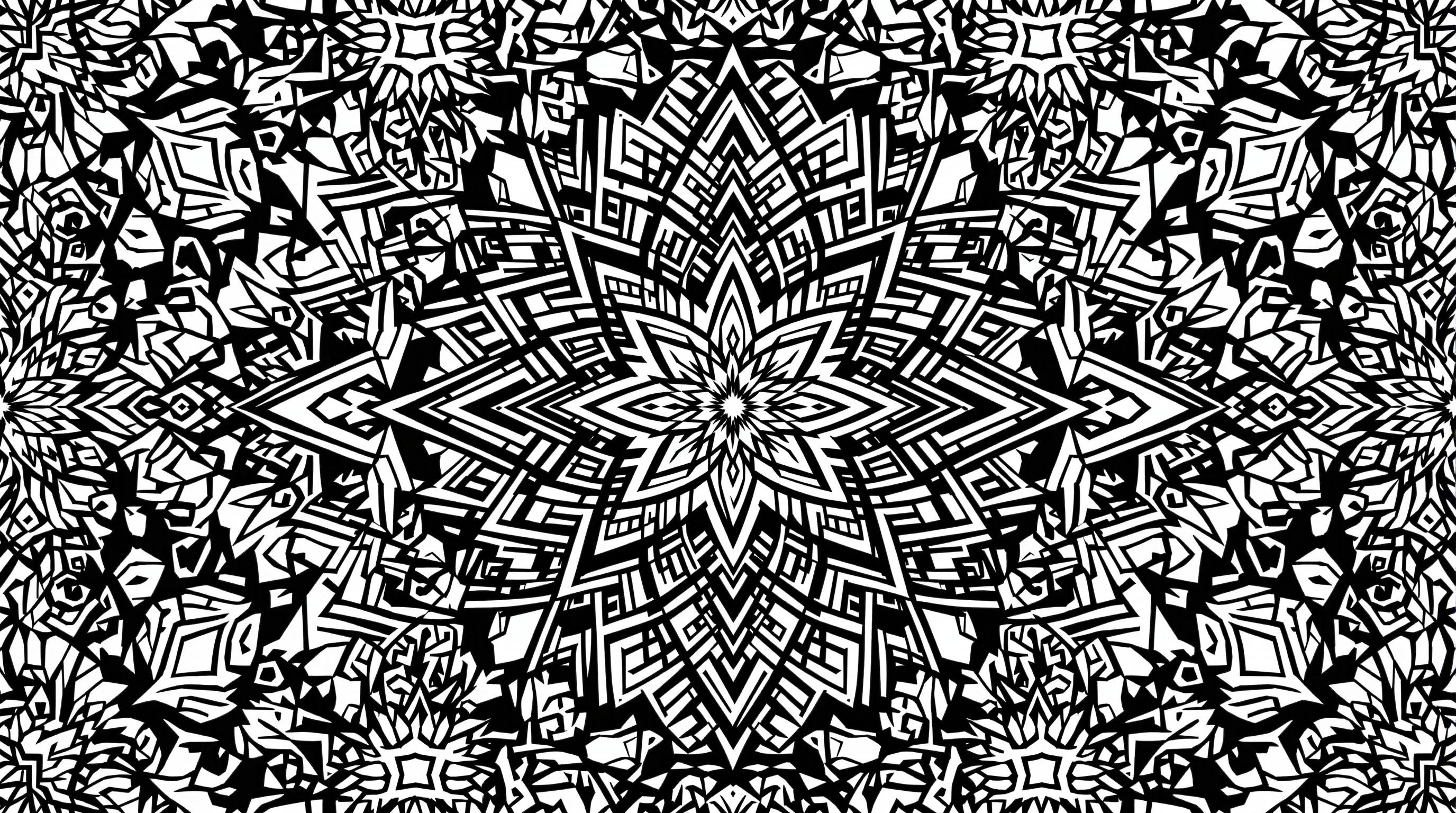 Padrão Geométrico Islâmico para Colorir | Arte Mandala Adulto | Colorazen