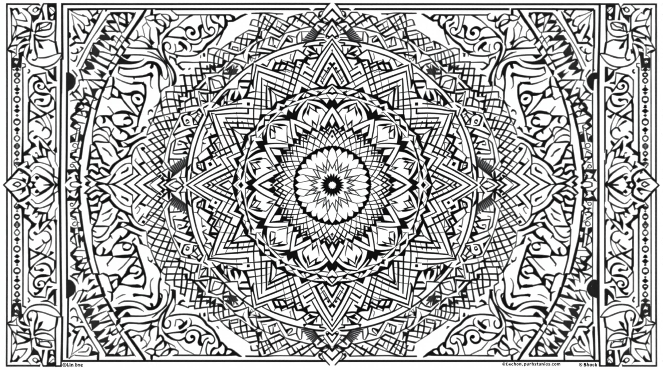Sacred Mandala Coloring Page | Geometric Design | Free PDF | Colorazen
