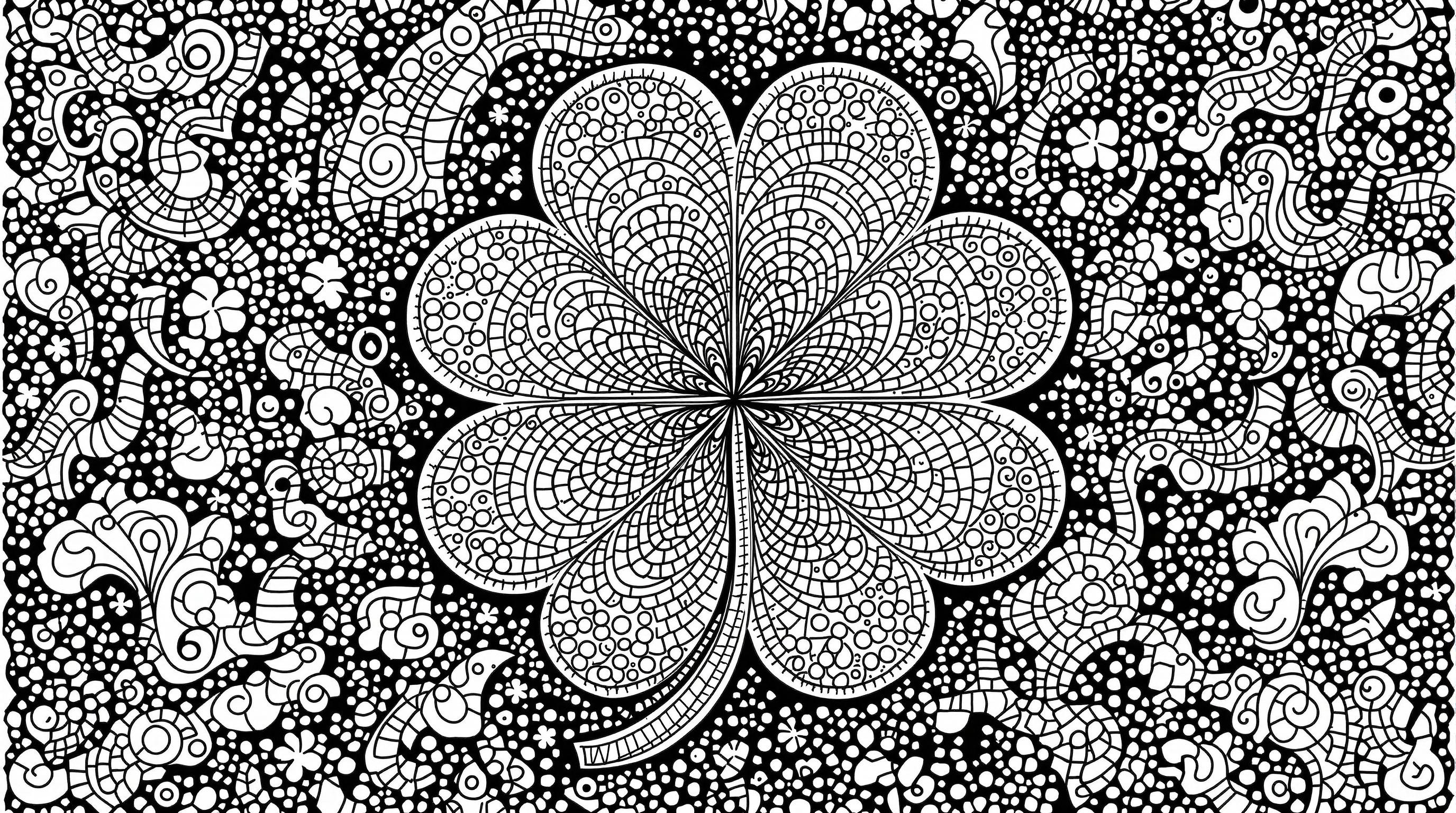 Coloriage Trébol Zentangle Mandala | PDF Gratis | Colorazen