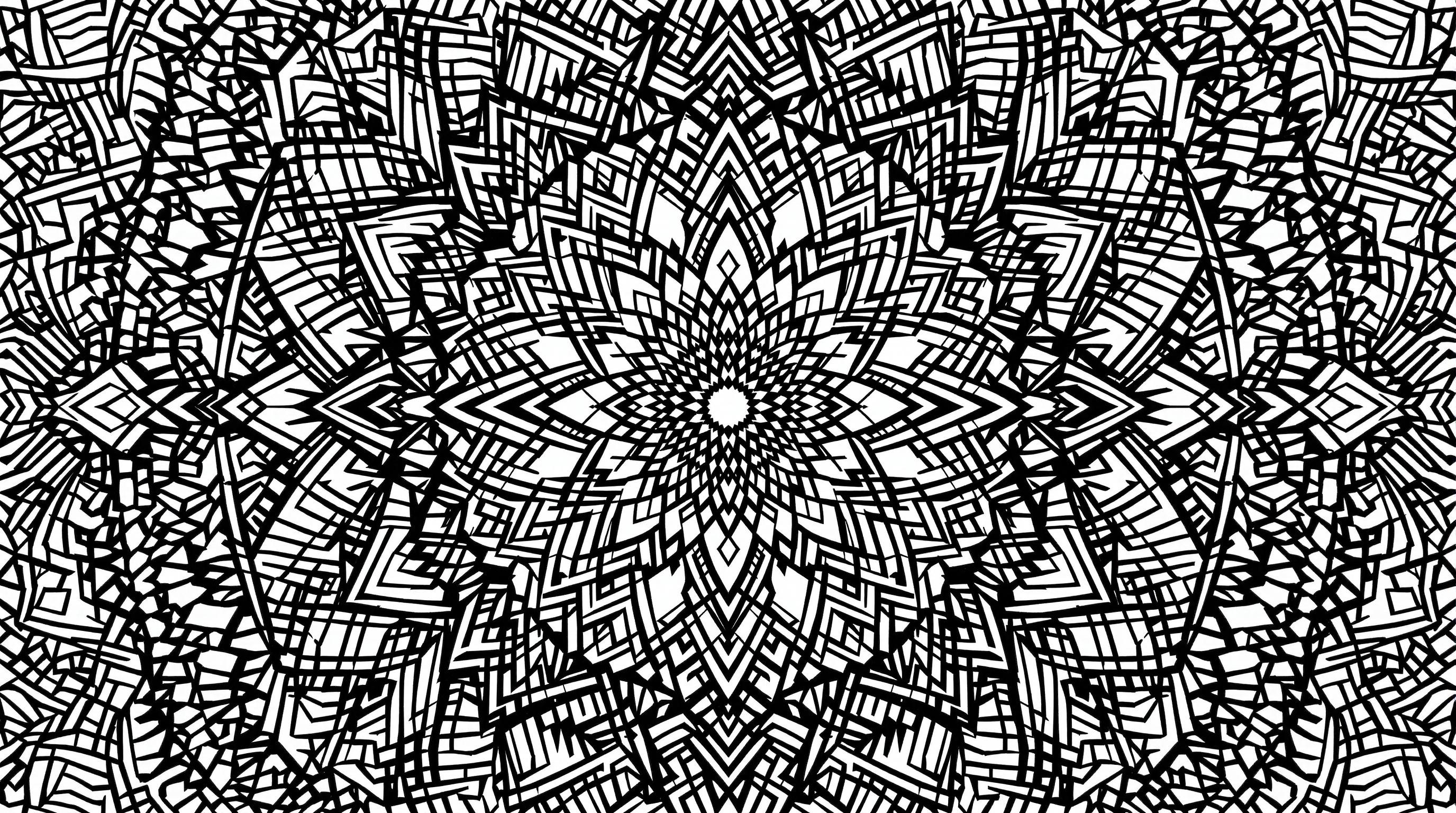 Mandala Geométrico para Colorear - Meditación y Antiestrés | PDF Gratis ...