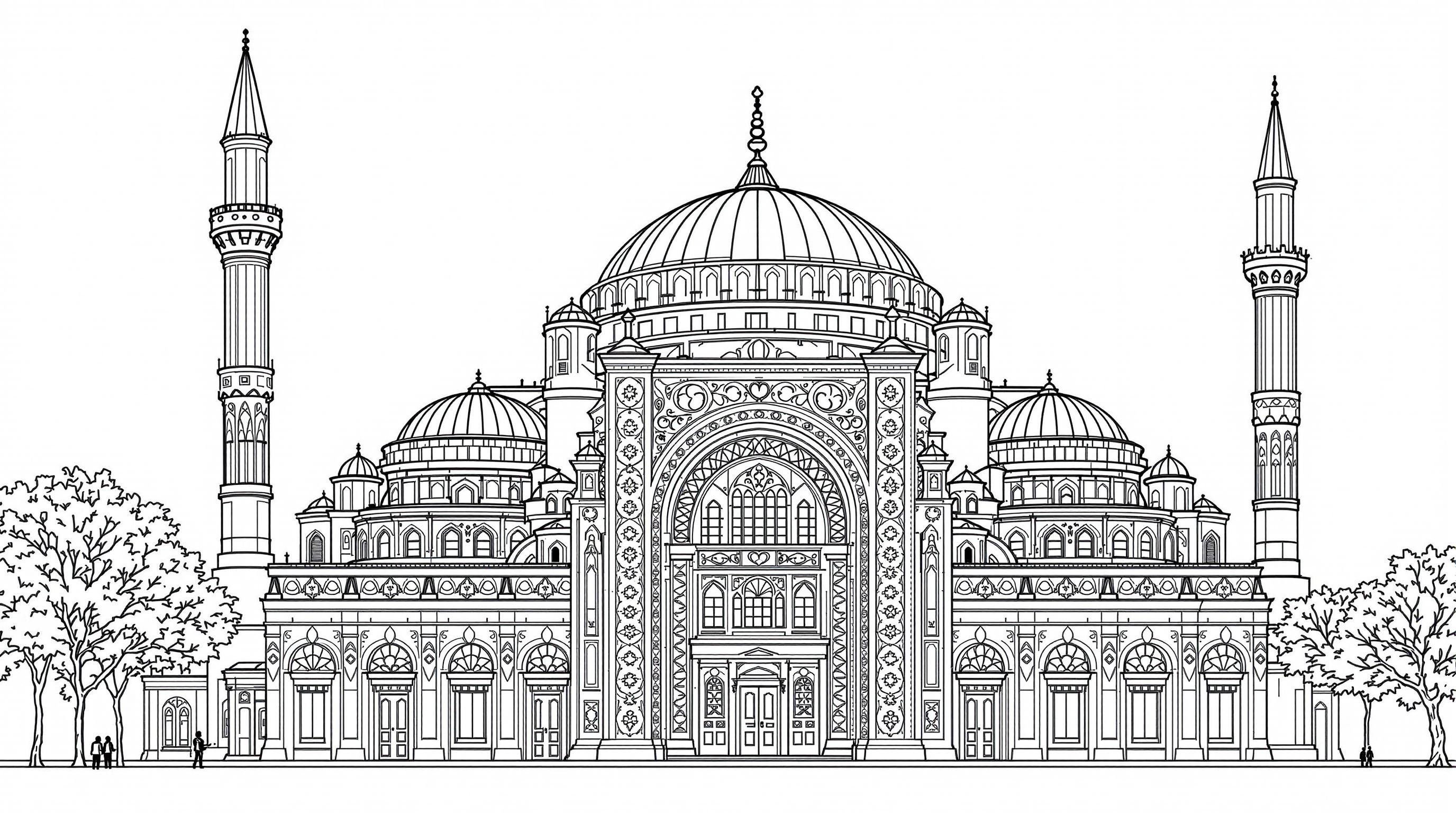 How To Draw The Hagia Sophia Buildings In Perspective